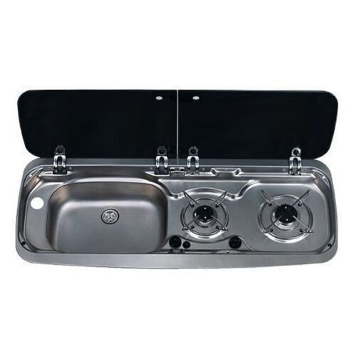 Smev Dometic 9222 Campervan sink and twin hob cooker combi unit + Mixer ...